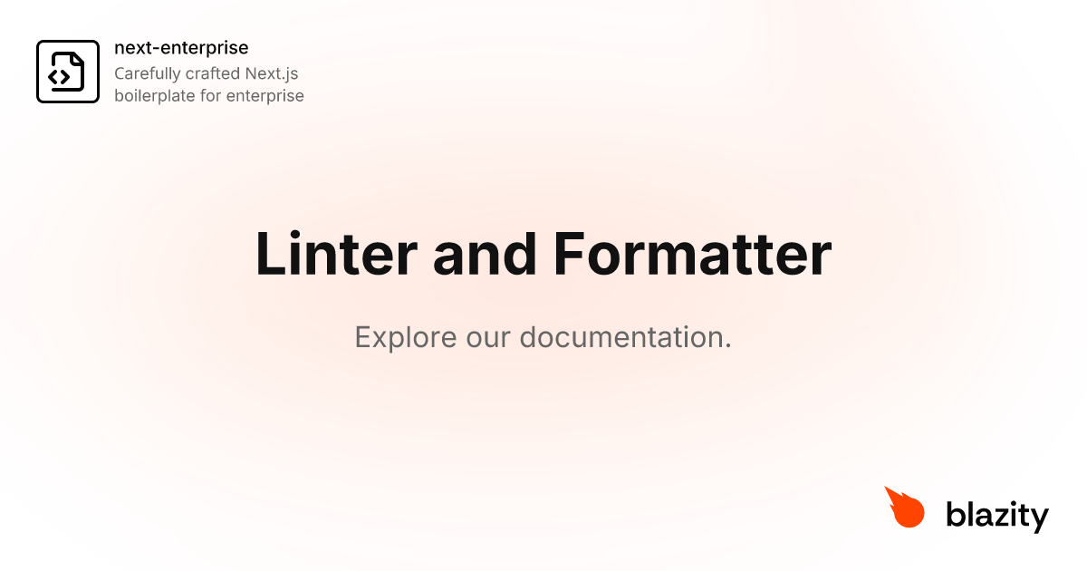 Linter and Formatter